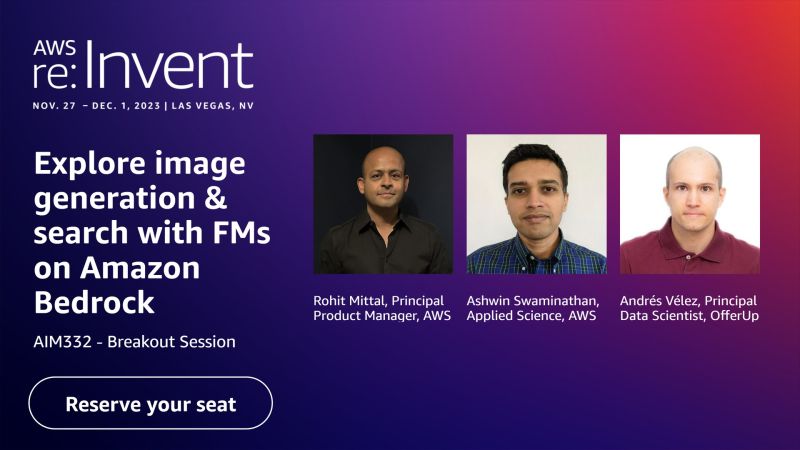 Rohit Mittal on LinkedIn: #reinvent2023 #aws #amazonbedrock Rohit Mittal on LinkedIn: #reinvent2023 #aws #amazonbedrock
