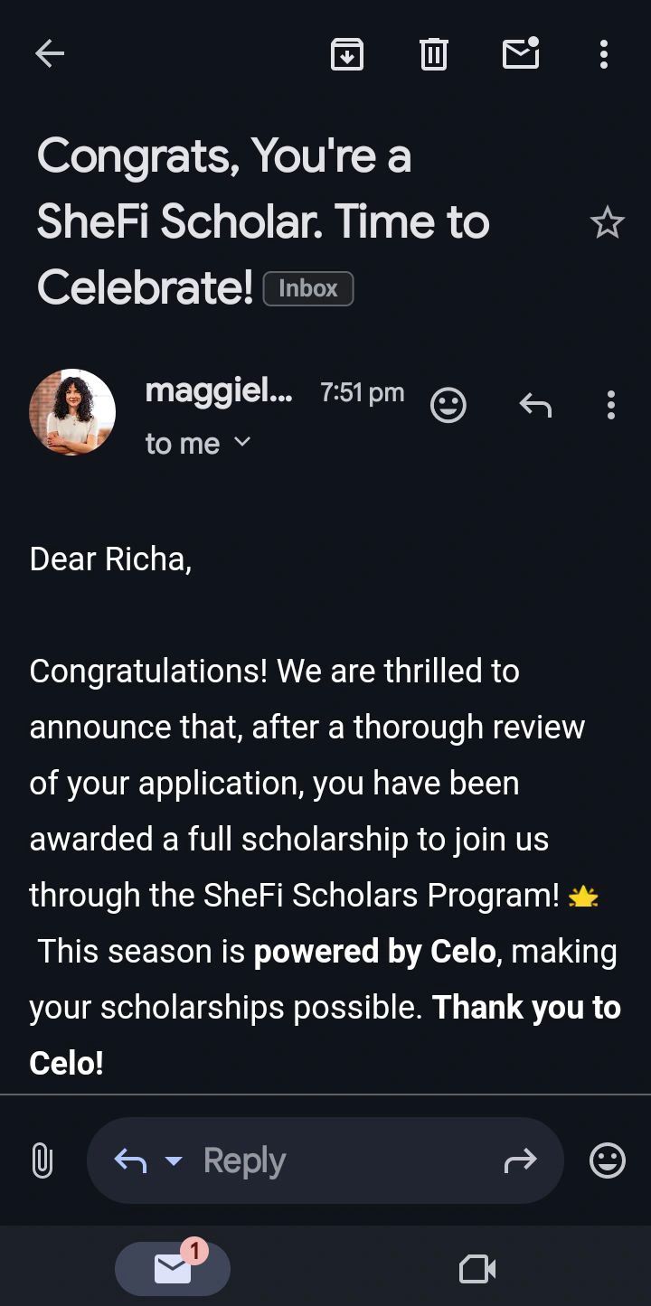 Richa Sukla on LinkedIn: #shefischolars #web3 #thefrontierisfeminine # ... Richa Sukla on LinkedIn: #shefischolars #web3 #thefrontierisfeminine # ...