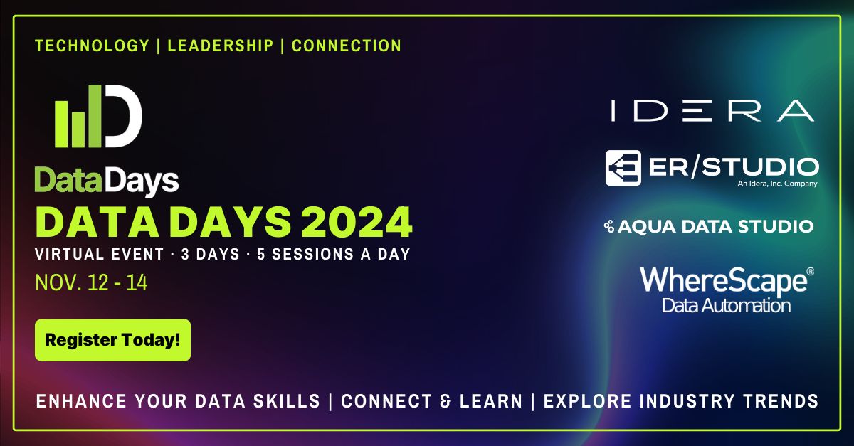 IDERA ER/Studio on LinkedIn: #datadays2024 #erstudio #idera #virtual # ... IDERA ER/Studio on LinkedIn: #datadays2024 #erstudio #idera #virtual # ...