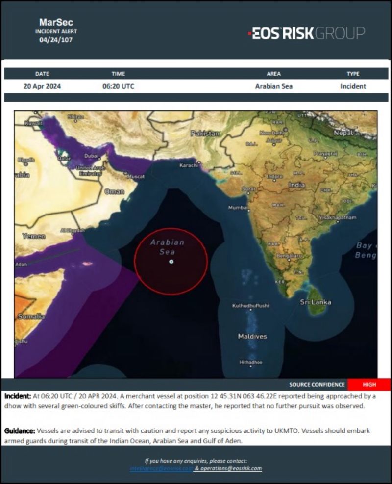 EOS Risk Group on LinkedIn: MARITIME SECURITY 🚨 ⚓ MSCHoA: At 0620 UTC ... EOS Risk Group on LinkedIn: MARITIME SECURITY 🚨 ⚓ MSCHoA: At 0620 UTC ...