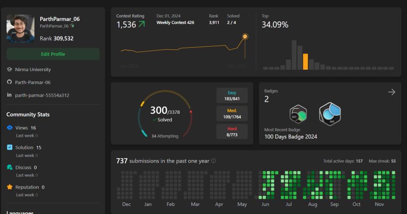 Parth Parmar on LinkedIn: #coding #leetcode #problemsolving #programming Parth Parmar on LinkedIn: #coding #leetcode #problemsolving #programming