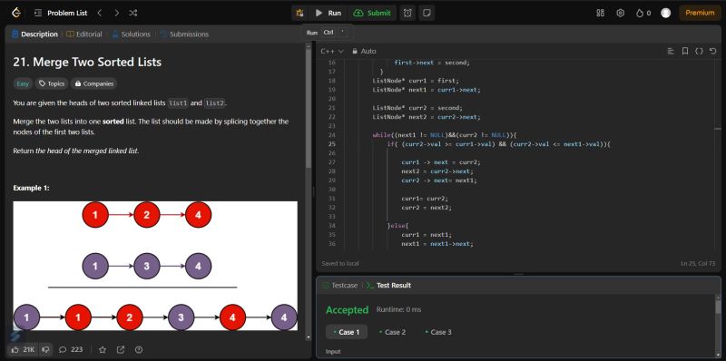 AL SAIF on LinkedIn: #day22 #problemsolving #codingskills #leetcode # ... AL SAIF on LinkedIn: #day22 #problemsolving #codingskills #leetcode # ...