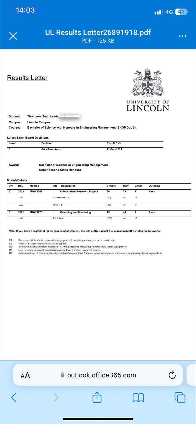 Sean Thomson BSc (Hons) CMgr EngTech MIMechE on LinkedIn: # ... Sean Thomson BSc (Hons) CMgr EngTech MIMechE on LinkedIn: # ...
