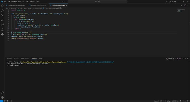Ajay vetri NJ on LinkedIn: #day70 #100daysofcode #python # ... Ajay vetri NJ on LinkedIn: #day70 #100daysofcode #python # ...