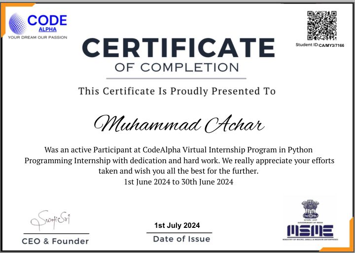 Muhammad Achar on LinkedIn: I am excited to share that I have completed ... Muhammad Achar on LinkedIn: I am excited to share that I have completed ...