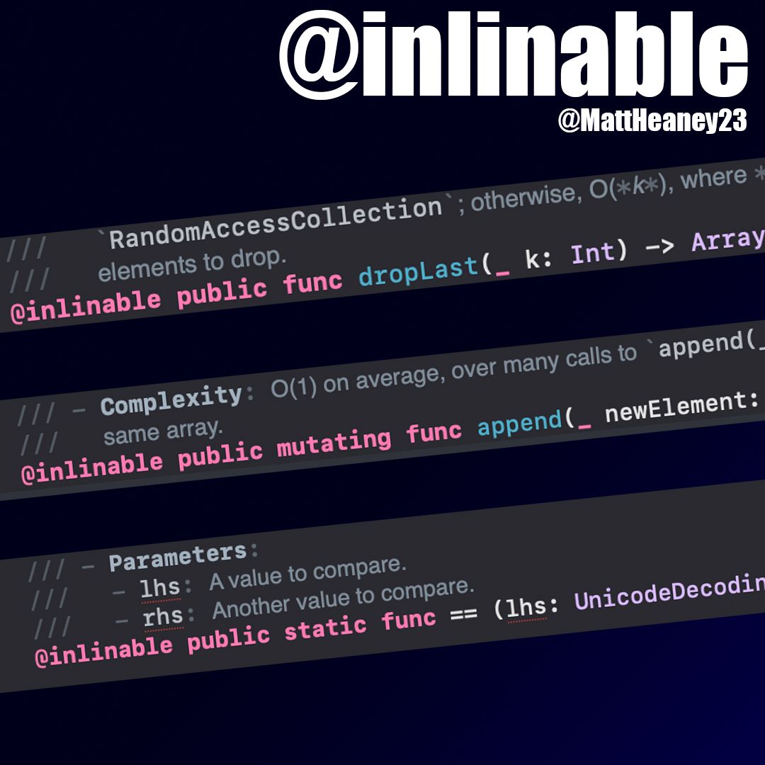 Matt Heaney on LinkedIn: #swift #iosdev #programmingtips Matt Heaney on LinkedIn: #swift #iosdev #programmingtips