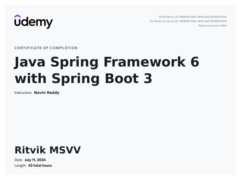 Ritvik MSVV on LinkedIn: #spring #springboot #springmvc #springsecurity ... Ritvik MSVV on LinkedIn: #spring #springboot #springmvc #springsecurity ...