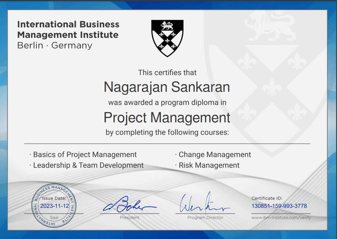 Nagarajan Sankaran on LinkedIn: International Business Management ... Nagarajan Sankaran on LinkedIn: International Business Management ...