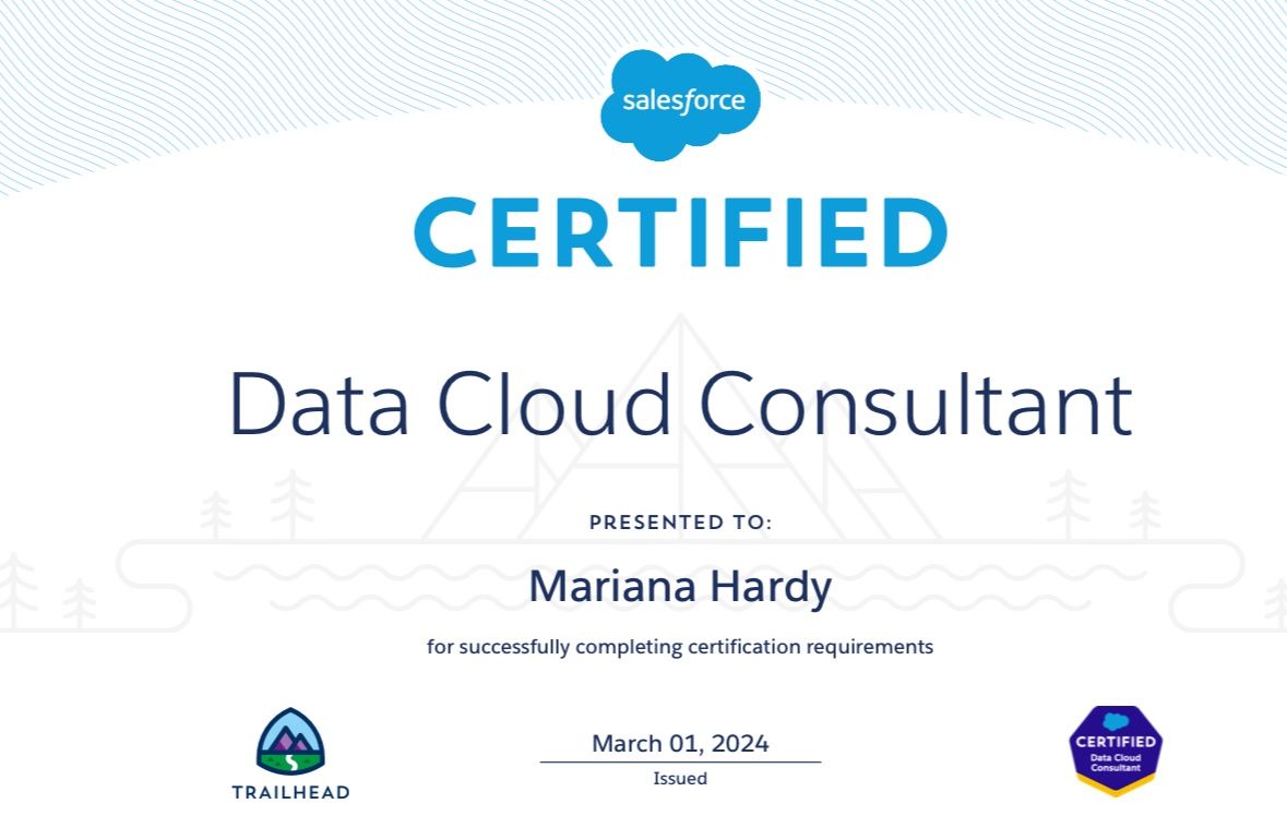 #salesforcecertified | Mariana Hardy #salesforcecertified | Mariana Hardy