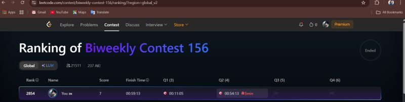 Ranked #2854 in LeetCode Contest 156 | Mohd Farhan Ansari posted on the ... Ranked #2854 in LeetCode Contest 156 | Mohd Farhan Ansari posted on the ...