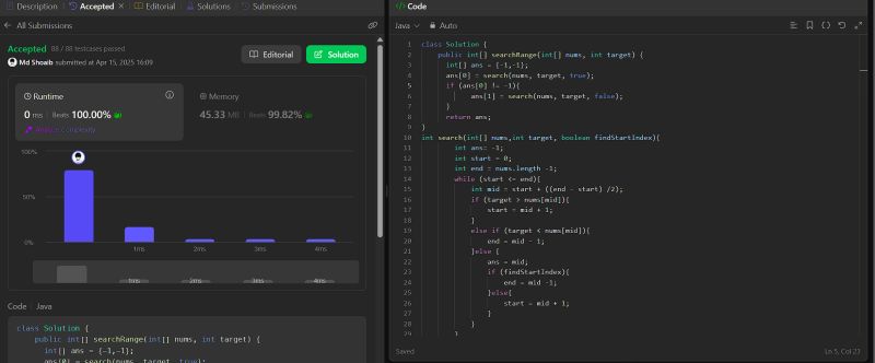 #leetcode #java #binarysearch #dsa #100percentruntime #codingjourney ... #leetcode #java #binarysearch #dsa #100percentruntime #codingjourney ...