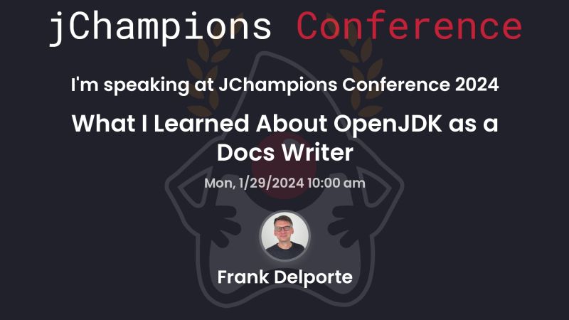 Frank Delporte on LinkedIn: #javachampions #conference #java #openjdk Frank Delporte on LinkedIn: #javachampions #conference #java #openjdk