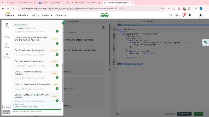 Disha Maity on LinkedIn: #gfg160 #geekstreak2024 #gfg160 #geeksforgeeks ... Disha Maity on LinkedIn: #gfg160 #geekstreak2024 #gfg160 #geeksforgeeks ...