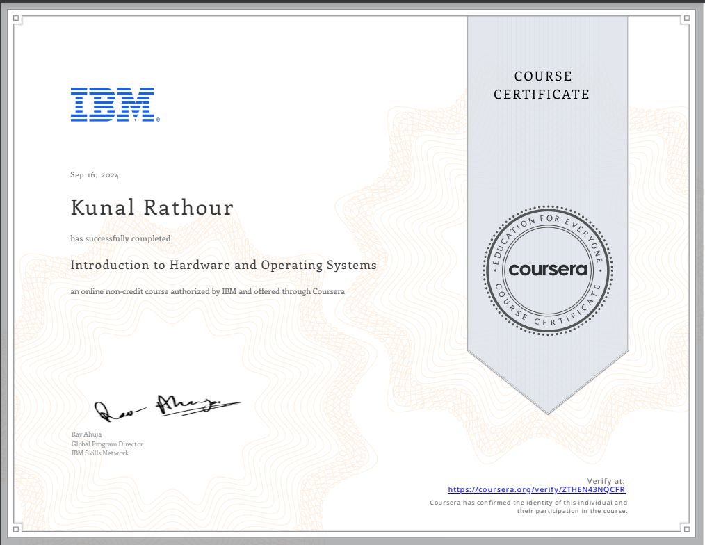 Kunal Rathour on LinkedIn: #ibm #coursera #continuouslearning # ... Kunal Rathour on LinkedIn: #ibm #coursera #continuouslearning # ...
