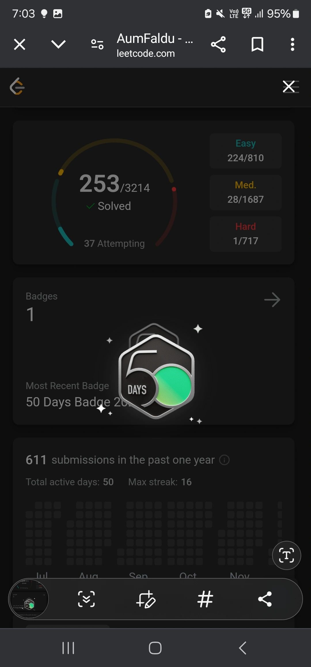 Aum Faldu on LinkedIn: #leetcode #coding #achievementunlocked Aum Faldu on LinkedIn: #leetcode #coding #achievementunlocked