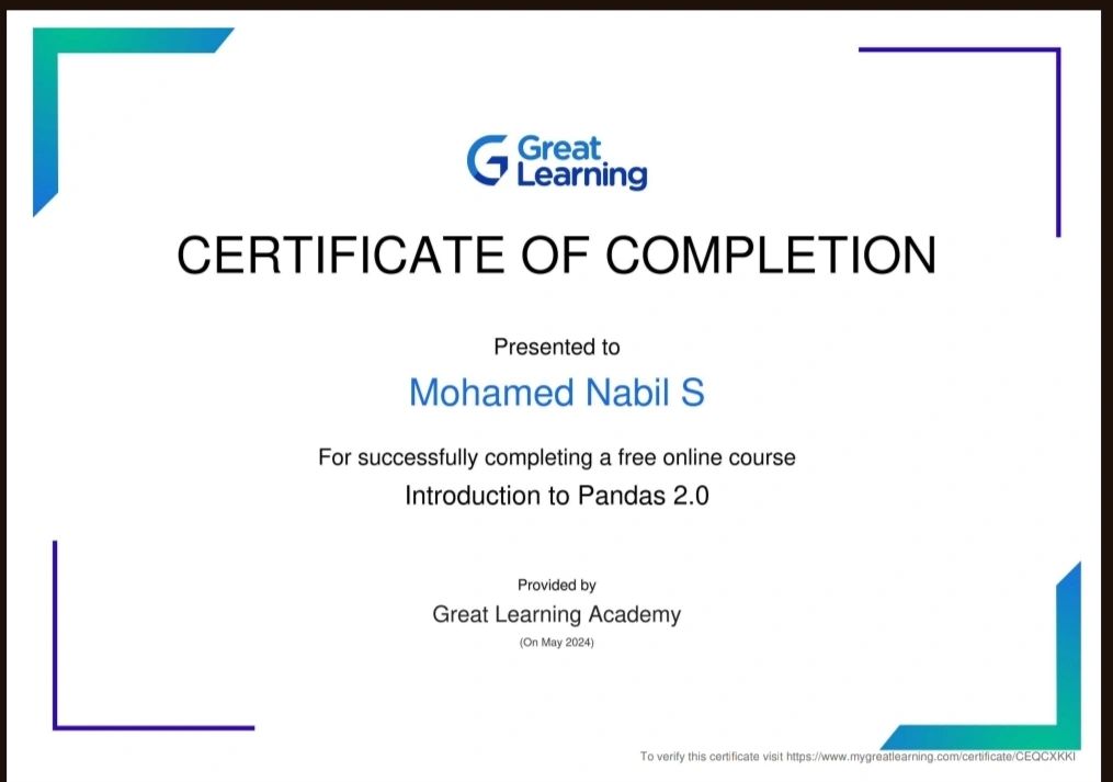 Mohamed Nabil on LinkedIn: #datascience #python #pandas #greatlearning ... Mohamed Nabil on LinkedIn: #datascience #python #pandas #greatlearning ...