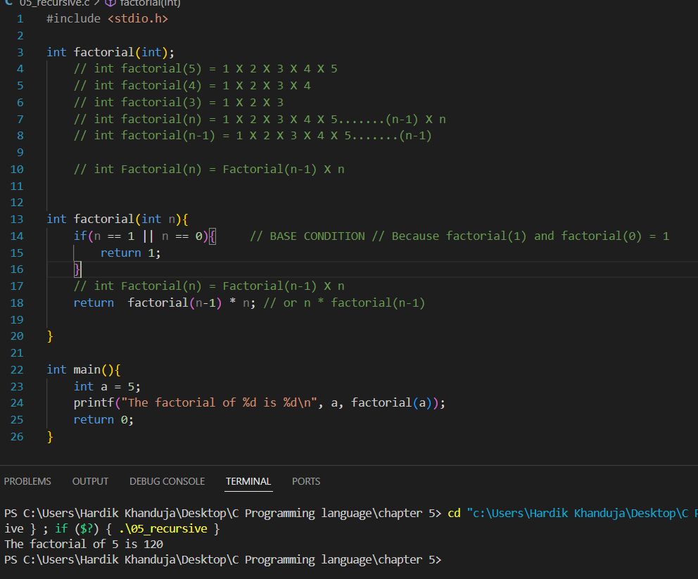 Hardik Khanduja on LinkedIn: Recursive Factorial Calculation in C This ... Hardik Khanduja on LinkedIn: Recursive Factorial Calculation in C This ...