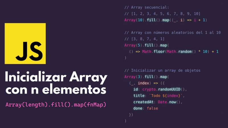 Miguel Ángel Durán García en LinkedIn: ¿Sabes cómo inicializar un Array ... Miguel Ángel Durán García en LinkedIn: ¿Sabes cómo inicializar un Array ...