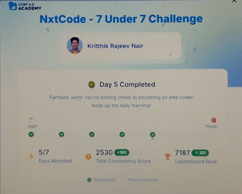 Kritthik Rajeev Nair on LinkedIn: #nxtcode #codingchallenge #html #css ... Kritthik Rajeev Nair on LinkedIn: #nxtcode #codingchallenge #html #css ...