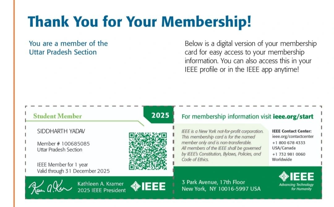 Siddharth Yadav on LinkedIn: #ieee Siddharth Yadav on LinkedIn: #ieee