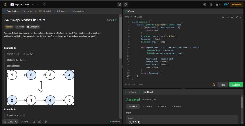 #leetcode #coding #100daysofcode #linkedlist | Shahnawaz K. #leetcode #coding #100daysofcode #linkedlist | Shahnawaz K.