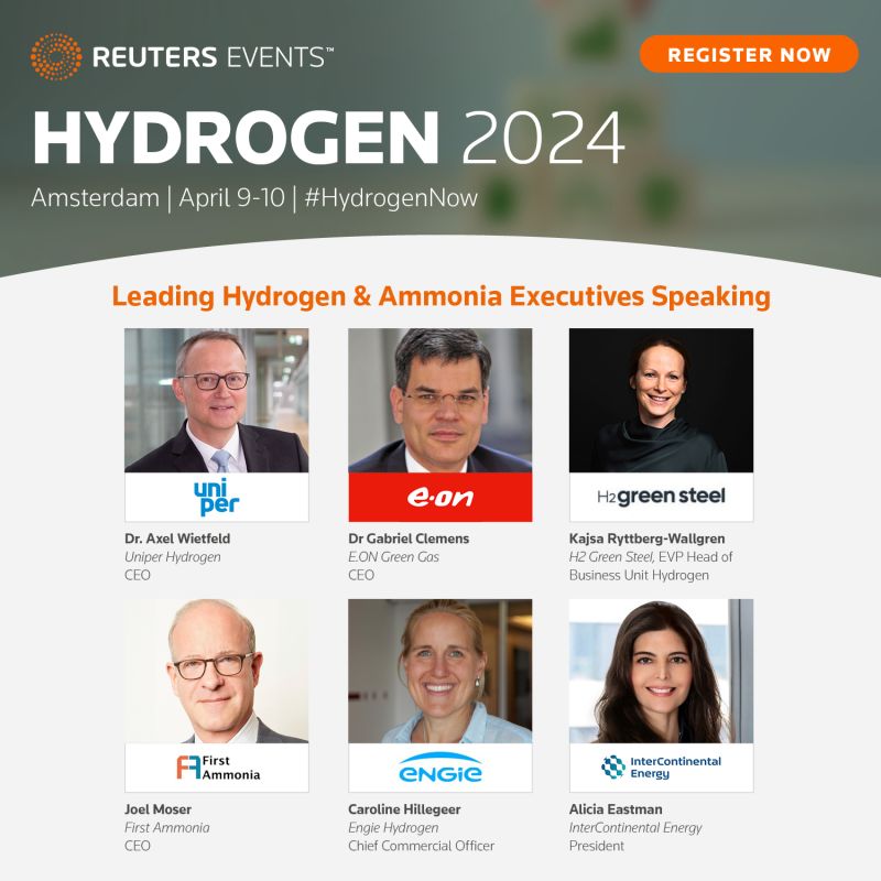 Vlad Ionete on LinkedIn: Reuters Events Hydrogen 2024 will bring ... Vlad Ionete on LinkedIn: Reuters Events Hydrogen 2024 will bring ...