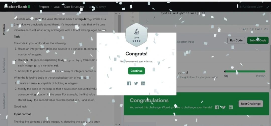 Gorli Laxmi on LinkedIn: #java #codingjourney #hackerrank #programming Gorli Laxmi on LinkedIn: #java #codingjourney #hackerrank #programming