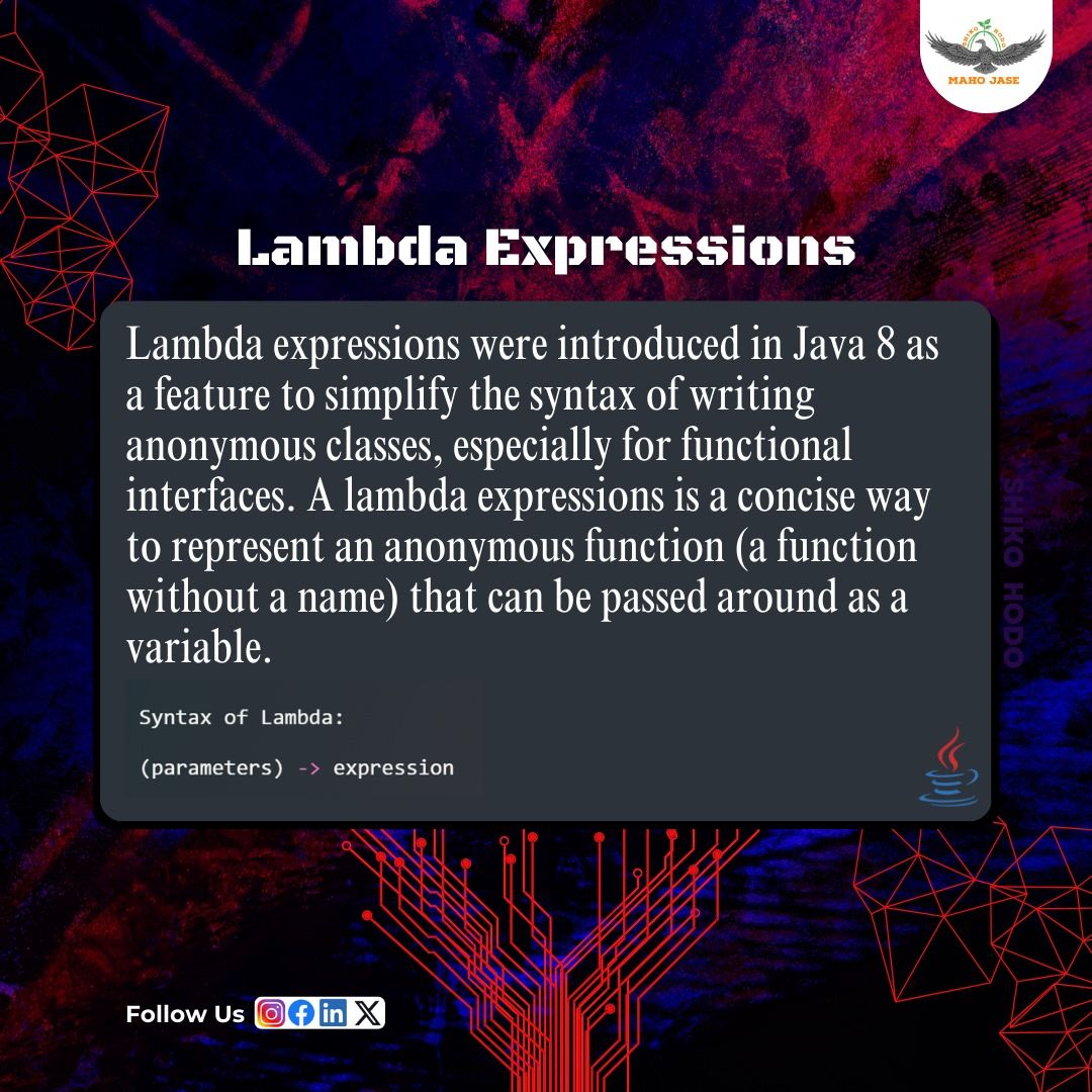 Maho Jase IT on LinkedIn: #lambdaexpressions #functionalprogramming # ... Maho Jase IT on LinkedIn: #lambdaexpressions #functionalprogramming # ...