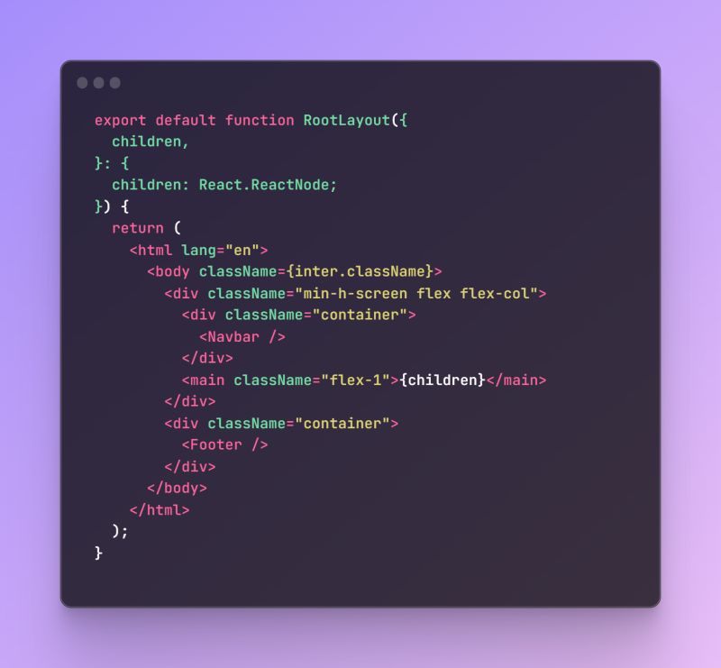 How to create root layout in Nextjs with Tailwind | Imran Khan posted ... How to create root layout in Nextjs with Tailwind | Imran Khan posted ...