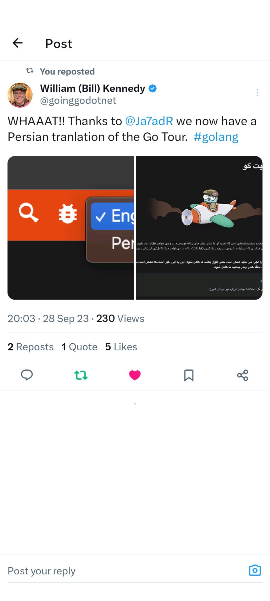 Javad Rajabzadeh on LinkedIn: #go #golang Javad Rajabzadeh on LinkedIn: #go #golang