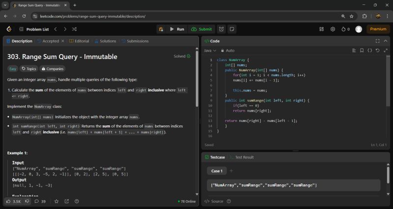 #day11 #leetcode #java #prefixsum #problemsolving #learning # ... #day11 #leetcode #java #prefixsum #problemsolving #learning # ...