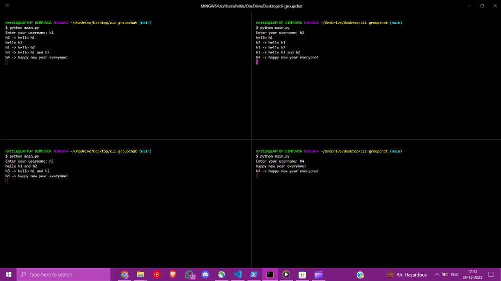 Launching CLI Chat Tool in Python | Hritik Baweja posted on the topic ... Launching CLI Chat Tool in Python | Hritik Baweja posted on the topic ...