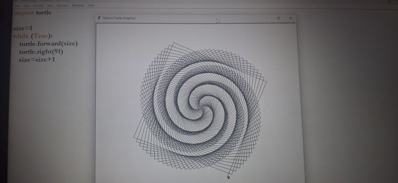 The basic coding done in python with the help of turtle module ... The basic coding done in python with the help of turtle module ...