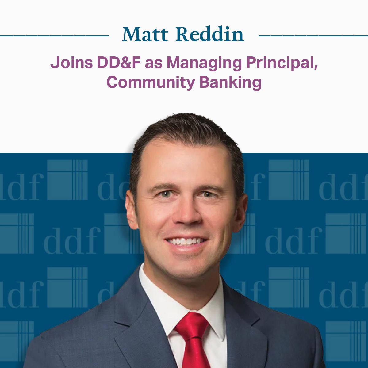 Have you met our newest Managing Principal Matt Reddin? Follow the link ... Have you met our newest Managing Principal Matt Reddin? Follow the link ...