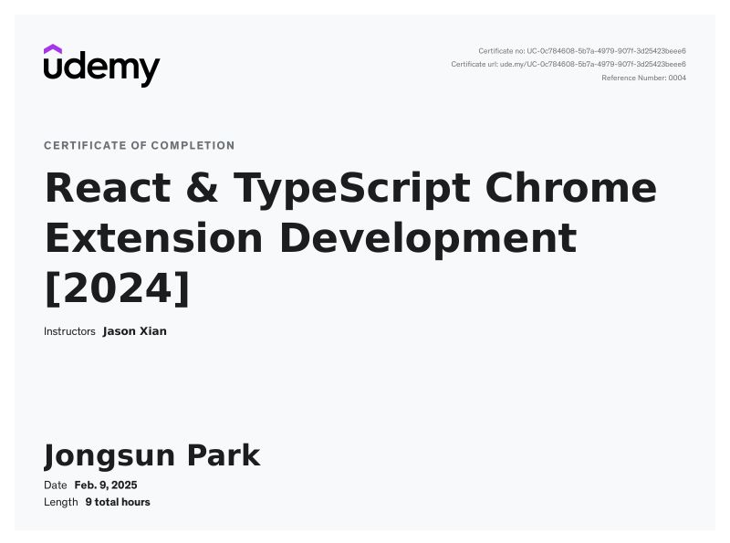 Jongsun Park on LinkedIn: #react #typescript #chromeextension # ... Jongsun Park on LinkedIn: #react #typescript #chromeextension # ...