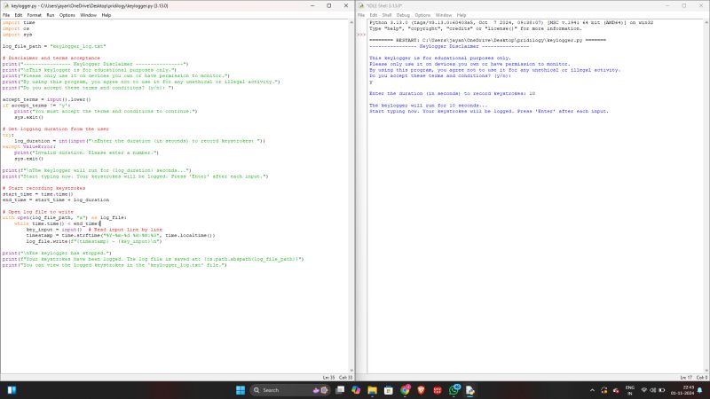 Jayanth Putta on LinkedIn: #internship #keylogger #python #coding # ... Jayanth Putta on LinkedIn: #internship #keylogger #python #coding # ...