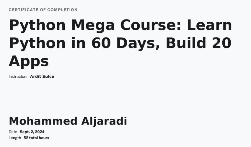 Mohammed Ali on LinkedIn: #python #coding #udemy #techskills # ... Mohammed Ali on LinkedIn: #python #coding #udemy #techskills # ...