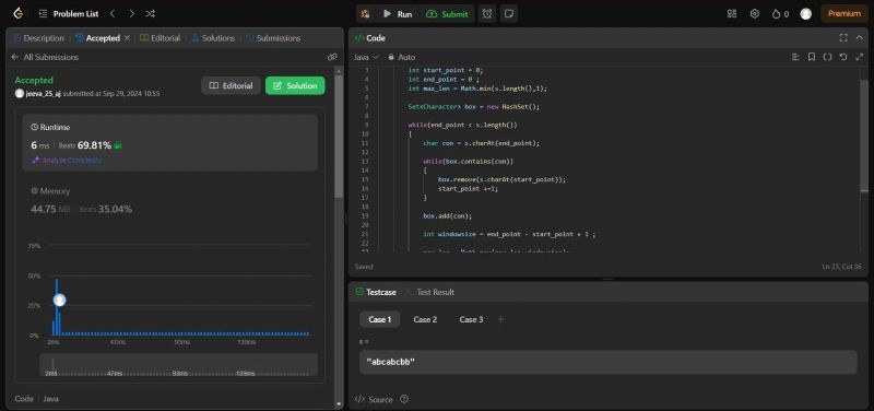 A JEEVA on LinkedIn: #java #leetcode #coding #algorithms #problemsolving A JEEVA on LinkedIn: #java #leetcode #coding #algorithms #problemsolving