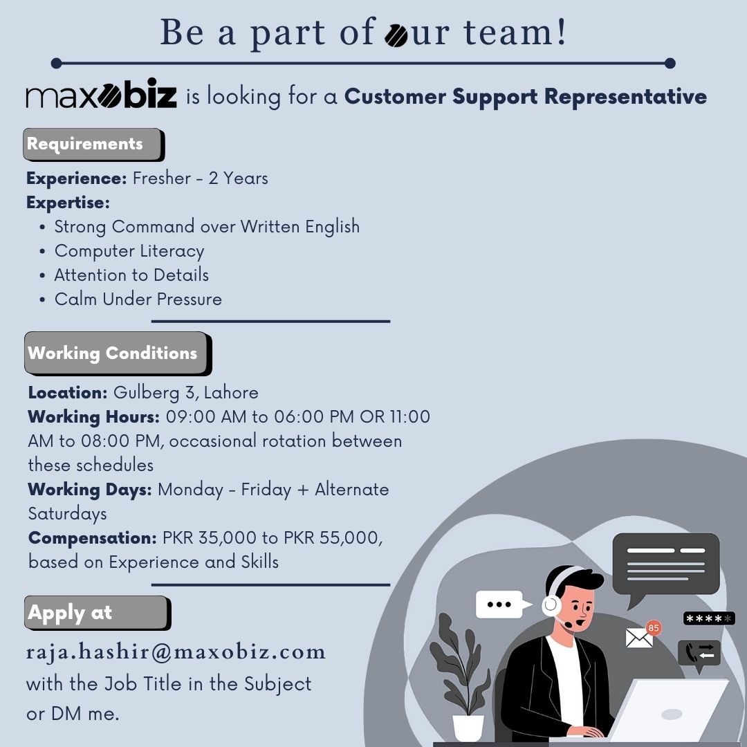 #hiringalert #job #csr #csrjobs #customersupportjobs #lahore #onsite ... #hiringalert #job #csr #csrjobs #customersupportjobs #lahore #onsite ...