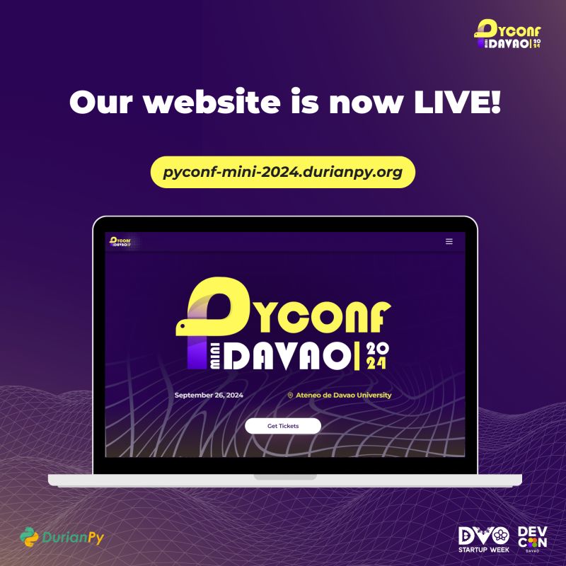 DurianPy - Davao Python User Group on LinkedIn: #pythonconference # ... DurianPy - Davao Python User Group on LinkedIn: #pythonconference # ...