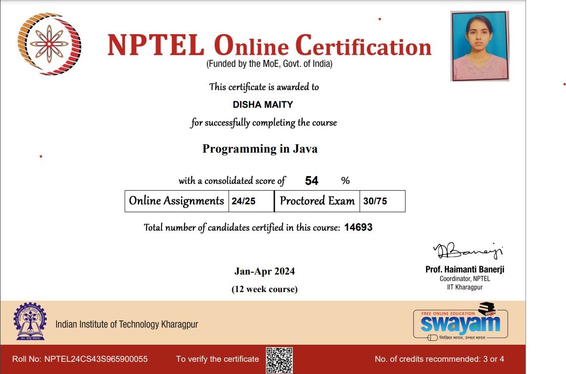 Disha Maity on LinkedIn: #javaprogramming #onlinelearning # ... Disha Maity on LinkedIn: #javaprogramming #onlinelearning # ...