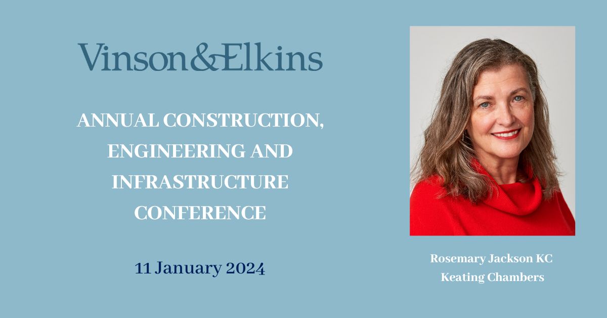 Keating Chambers on LinkedIn: Vinson & Elkins Annual Construction ... Keating Chambers on LinkedIn: Vinson & Elkins Annual Construction ...