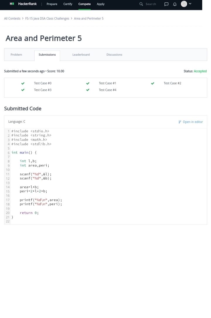 Chetan Dhale on LinkedIn: #hackerrank #codingjourney #clanguage # ... Chetan Dhale on LinkedIn: #hackerrank #codingjourney #clanguage # ...