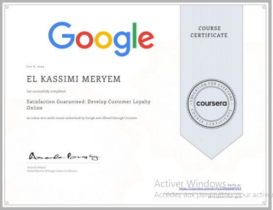 Finished Customer Loyalty Online module | Meryem el kassimi posted on ... Finished Customer Loyalty Online module | Meryem el kassimi posted on ...