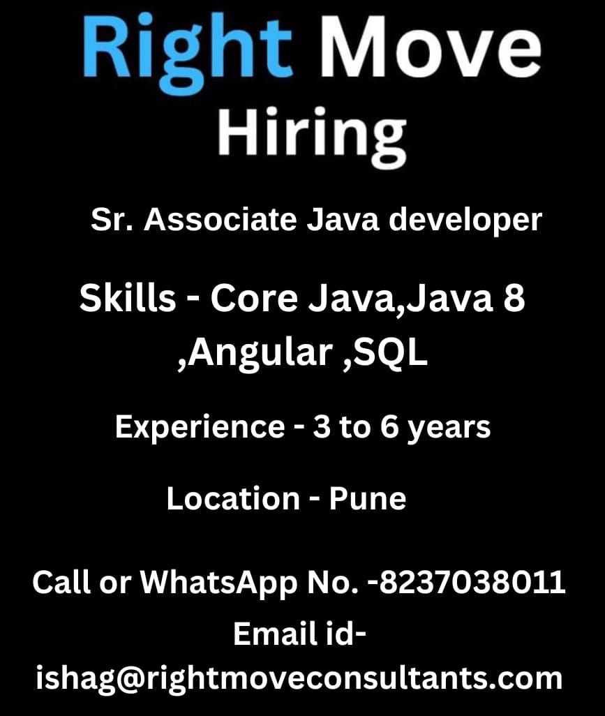 Isha G on LinkedIn: #javadeveloper #corejava #java8 #angular #sql # ... Isha G on LinkedIn: #javadeveloper #corejava #java8 #angular #sql # ...