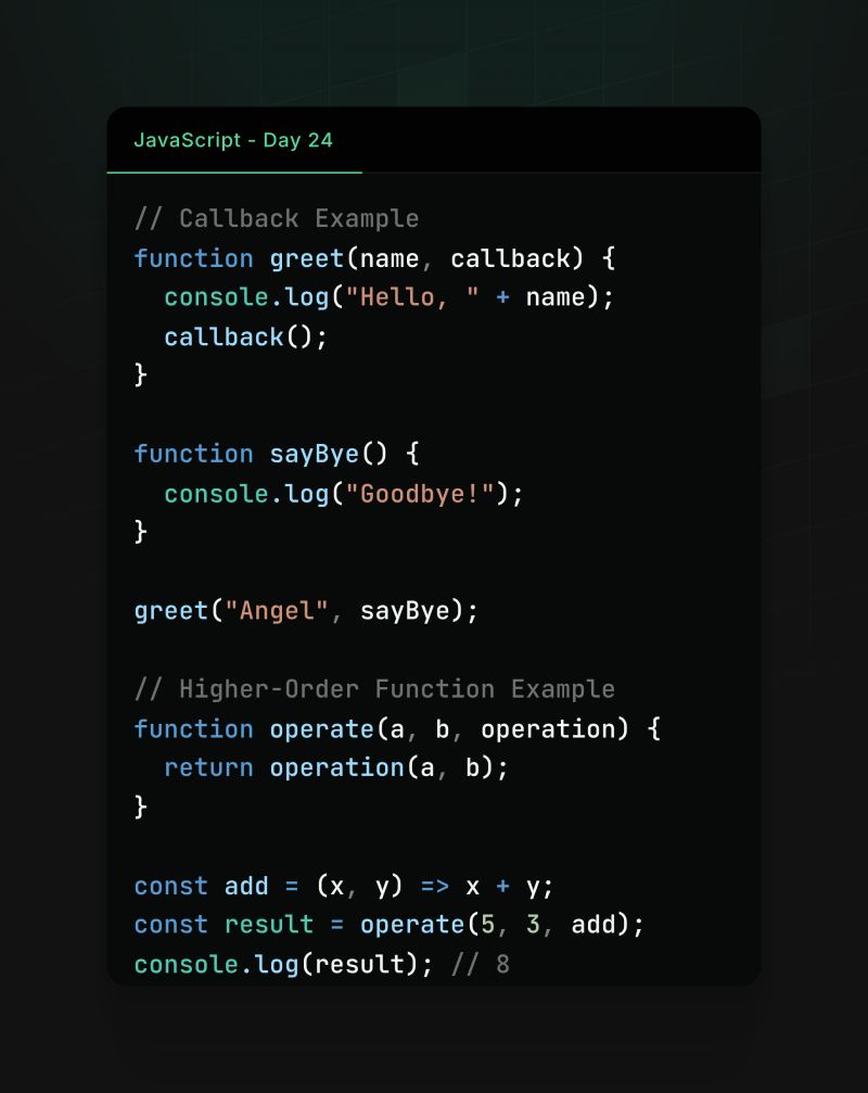 #javascript #30daysofjs #callbacks #higherorderfunctions # ... #javascript #30daysofjs #callbacks #higherorderfunctions # ...