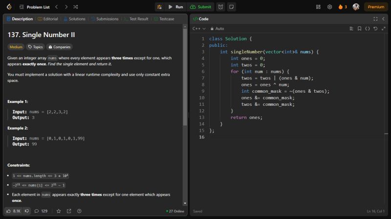 Ajitesh Vishwakarma on LinkedIn: #dsa #bitmanipulation #leetcode # ... Ajitesh Vishwakarma on LinkedIn: #dsa #bitmanipulation #leetcode # ...