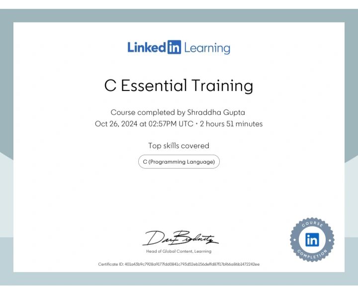 Shraddha Gupta on LinkedIn: #learningneverstops #programming # ... Shraddha Gupta on LinkedIn: #learningneverstops #programming # ...