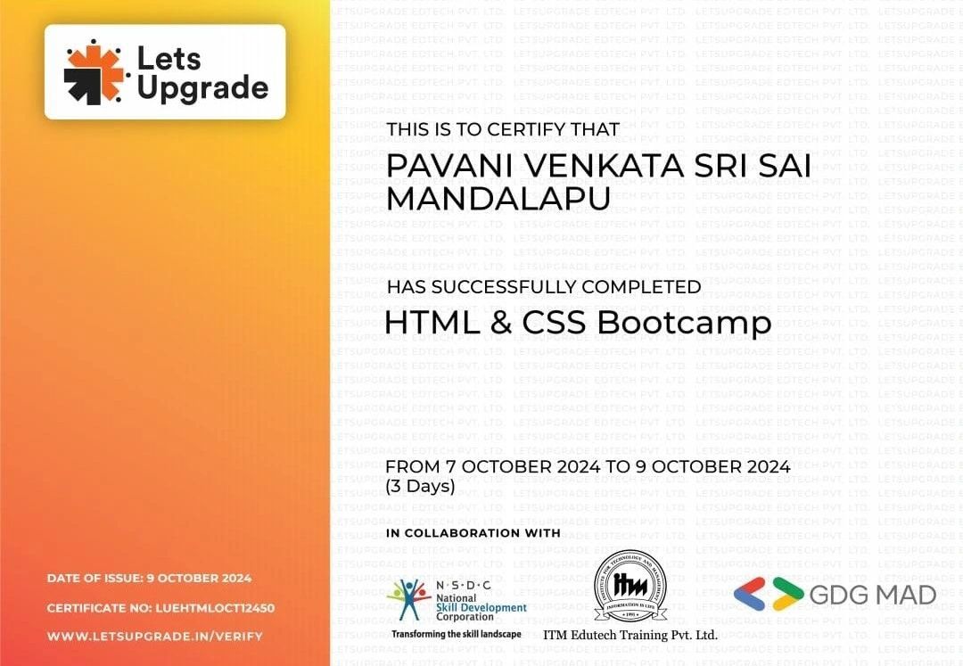 Pavani Mandalapu on LinkedIn: #webdevelopment #html #css #learning # ... Pavani Mandalapu on LinkedIn: #webdevelopment #html #css #learning # ...