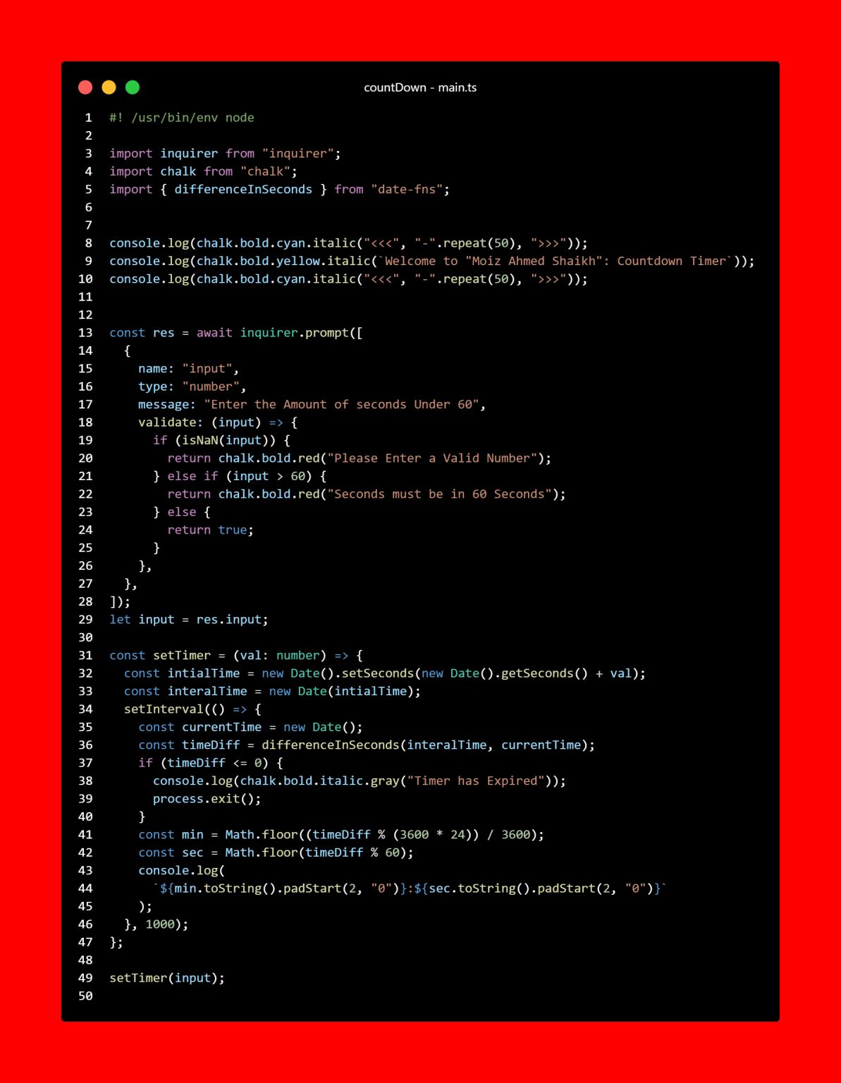 How I built a countdown timer with TypeScript and Node.js | Moiz Ahmed ... How I built a countdown timer with TypeScript and Node.js | Moiz Ahmed ...